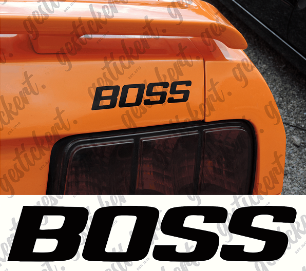 1x 15 cm Boss Aufkleber für Ford Mustang – gestickert
