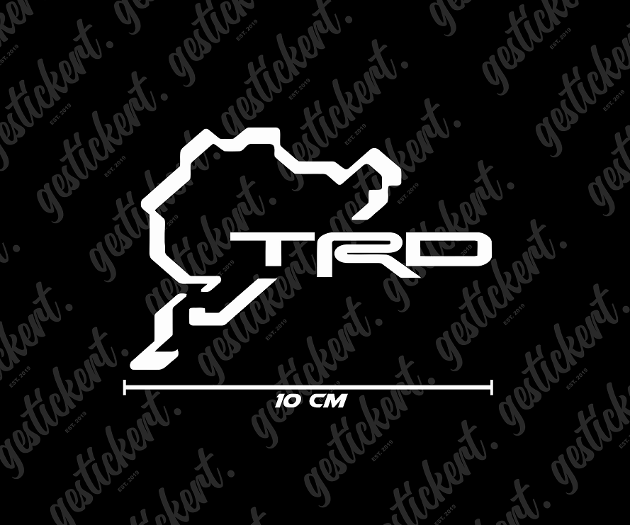 1x TRD Nürburgring Aufkleber für Toyota – gestickert