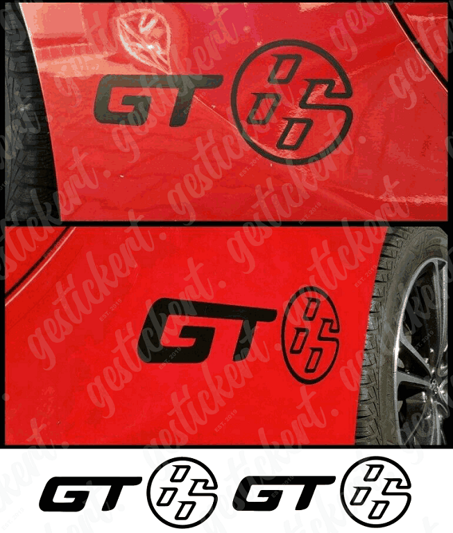 2x 25 cm Aufkleber für Toyota GT86 – gestickert